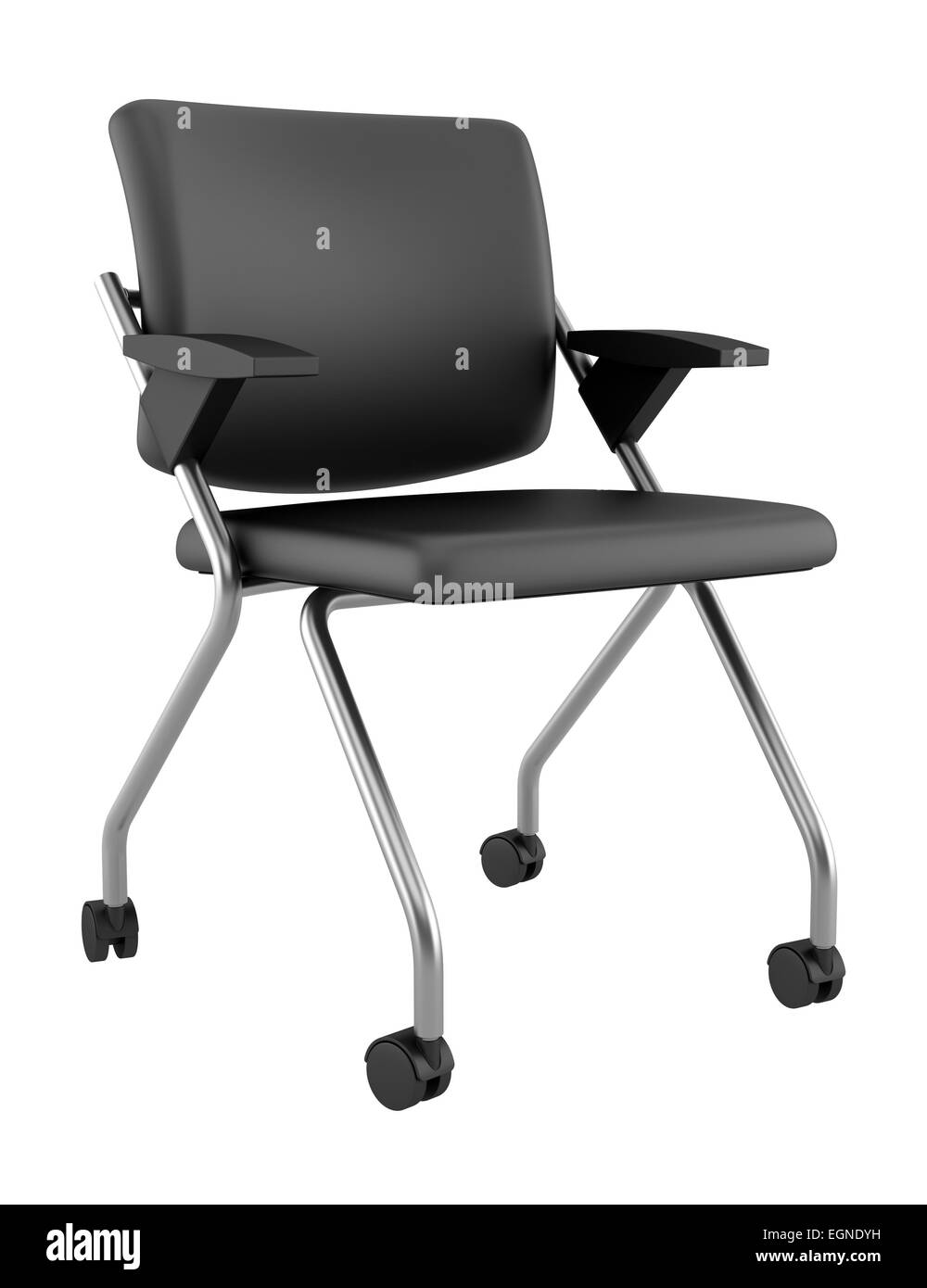 modern black chair isolated on white background Stock Photo - Alamy
