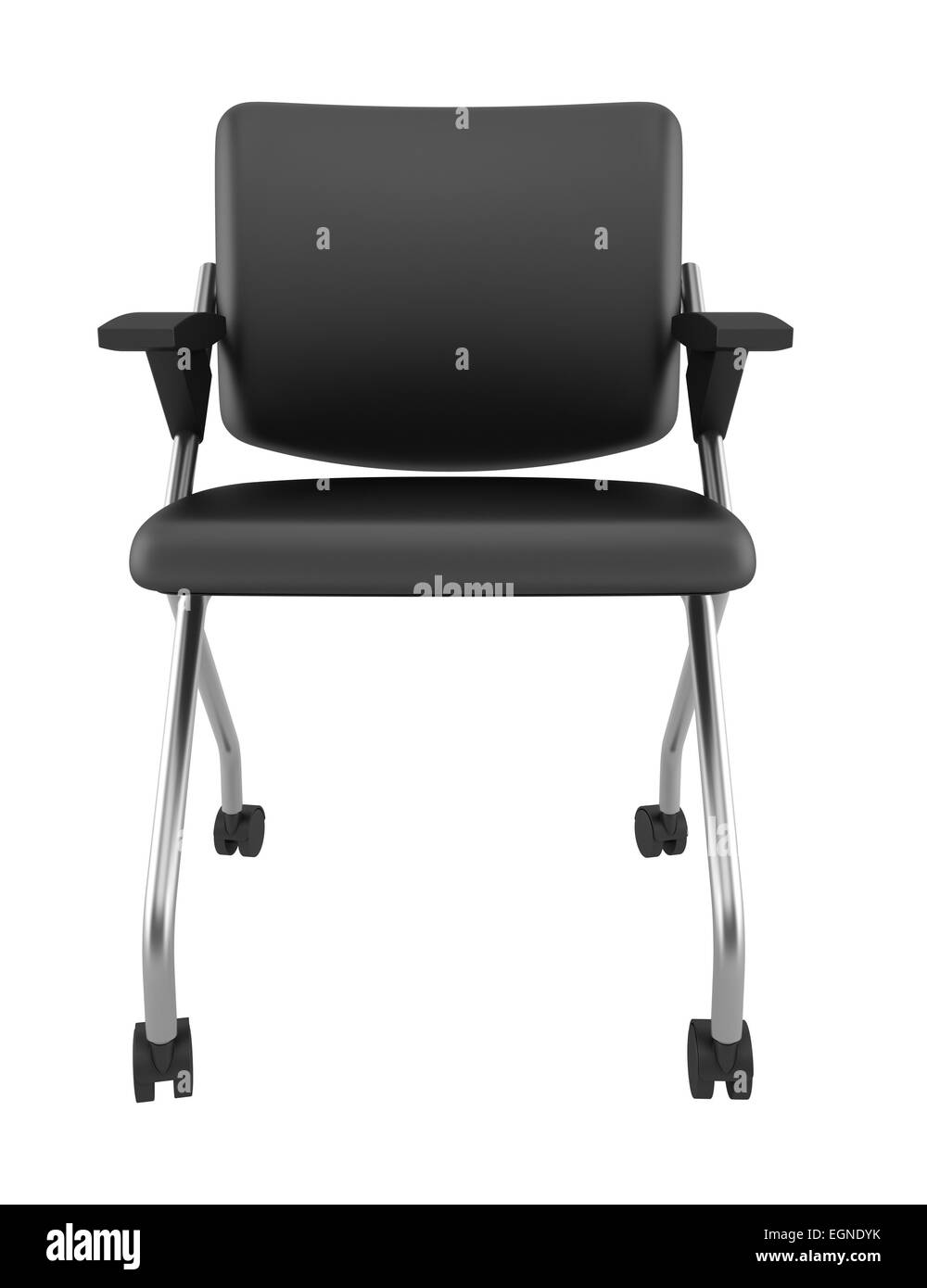 modern black chair isolated on white background Stock Photo - Alamy