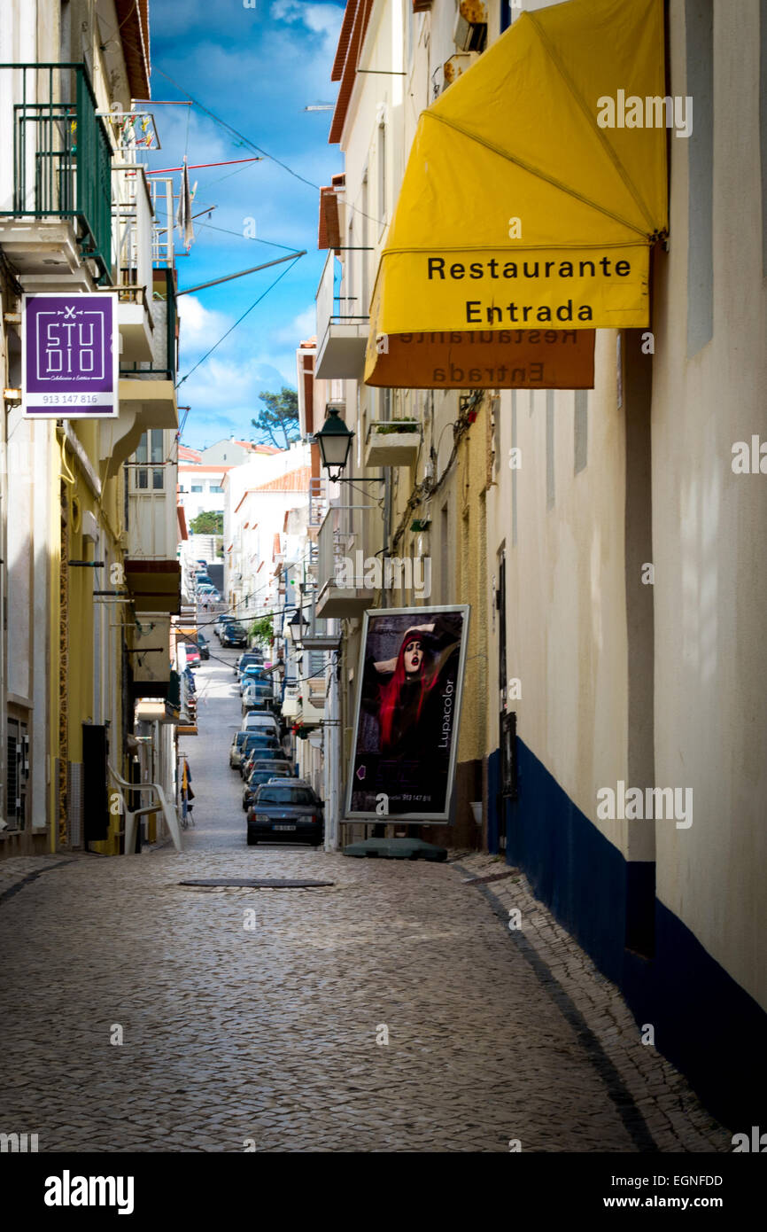 Street nazare portugal hi-res stock photography and images - Alamy