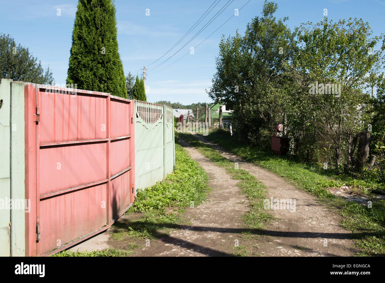 Countryside Mud Road Stock Photo - Alamy