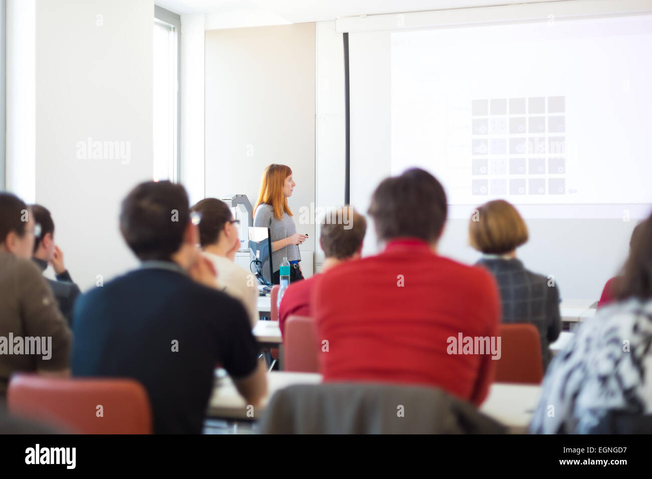 Lecture at university Stock Photo - Alamy