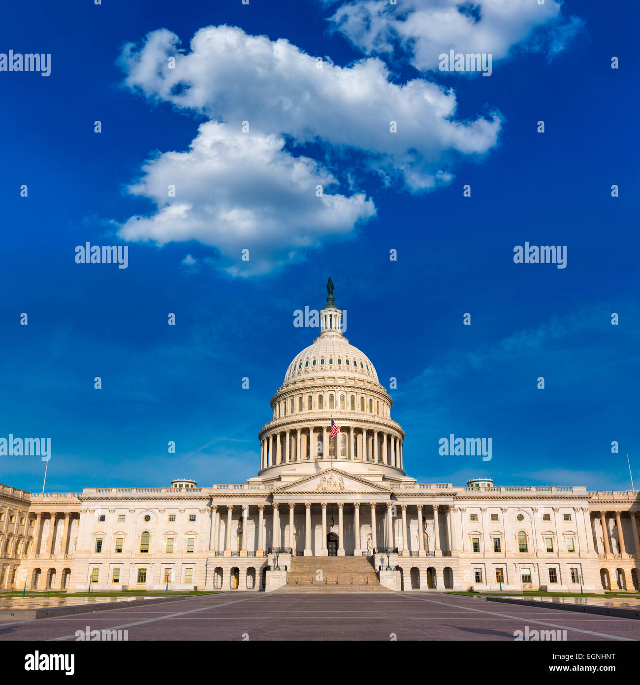 Capitol building Washington DC eastern facade USA US congress Stock ...