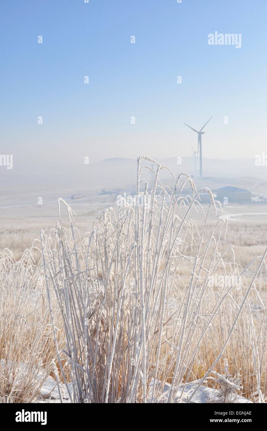 Wind Turbine in Manzhouli(manchuria), Hulunbuir, Inner Mongolia ...