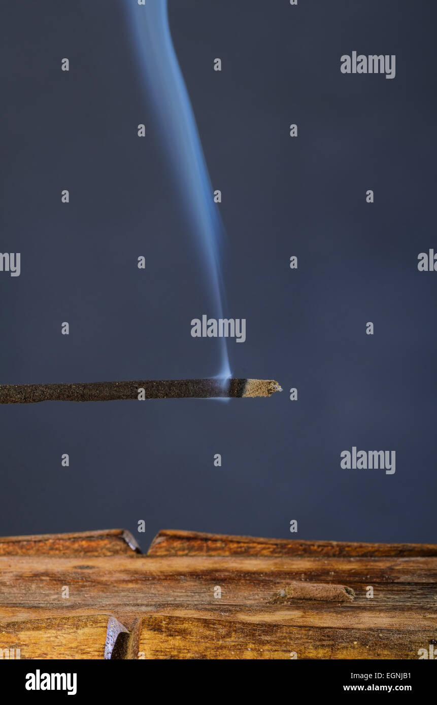 Closeup take of a burning incense stick Stock Photo - Alamy