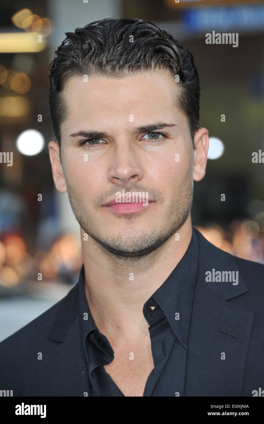 LOS ANGELES, CA - AUGUST 20, 2014: Gleb Savchenko at the world premiere ...