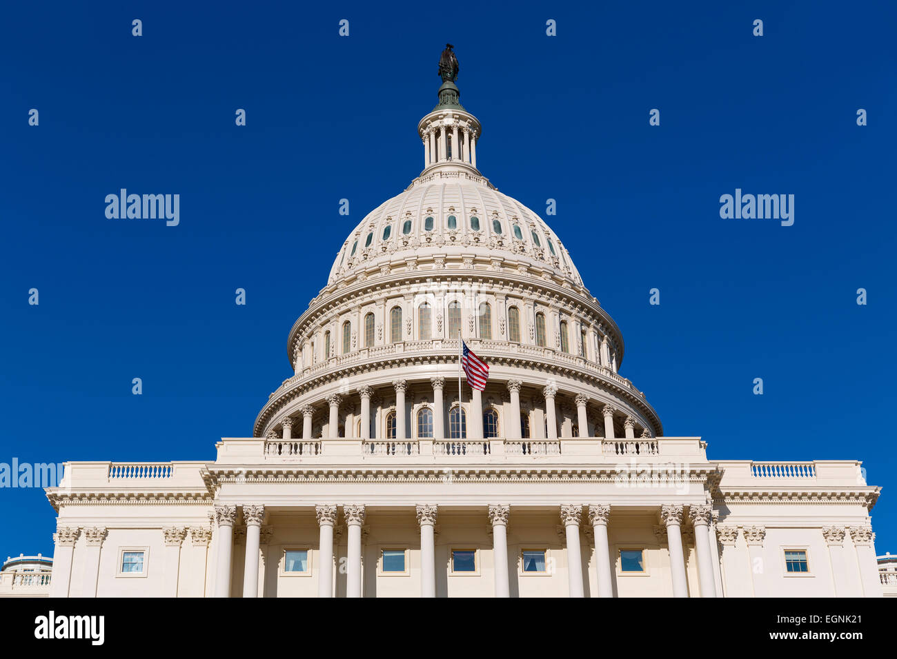 Capitol building Washington DC sunlight day USA US congress Stock Photo ...