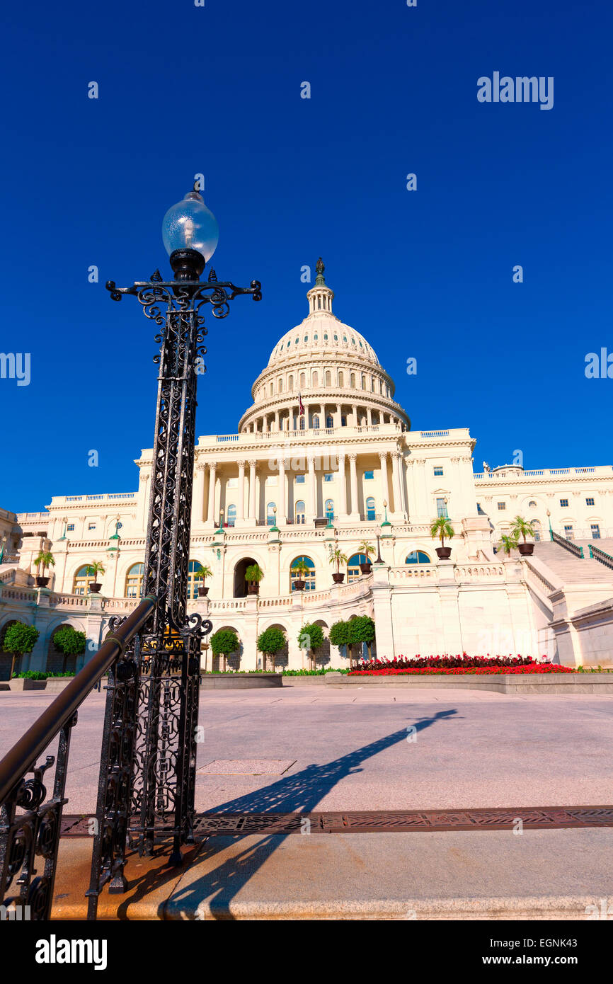 Capitol building Washington DC sunlight day USA US congress Stock Photo ...