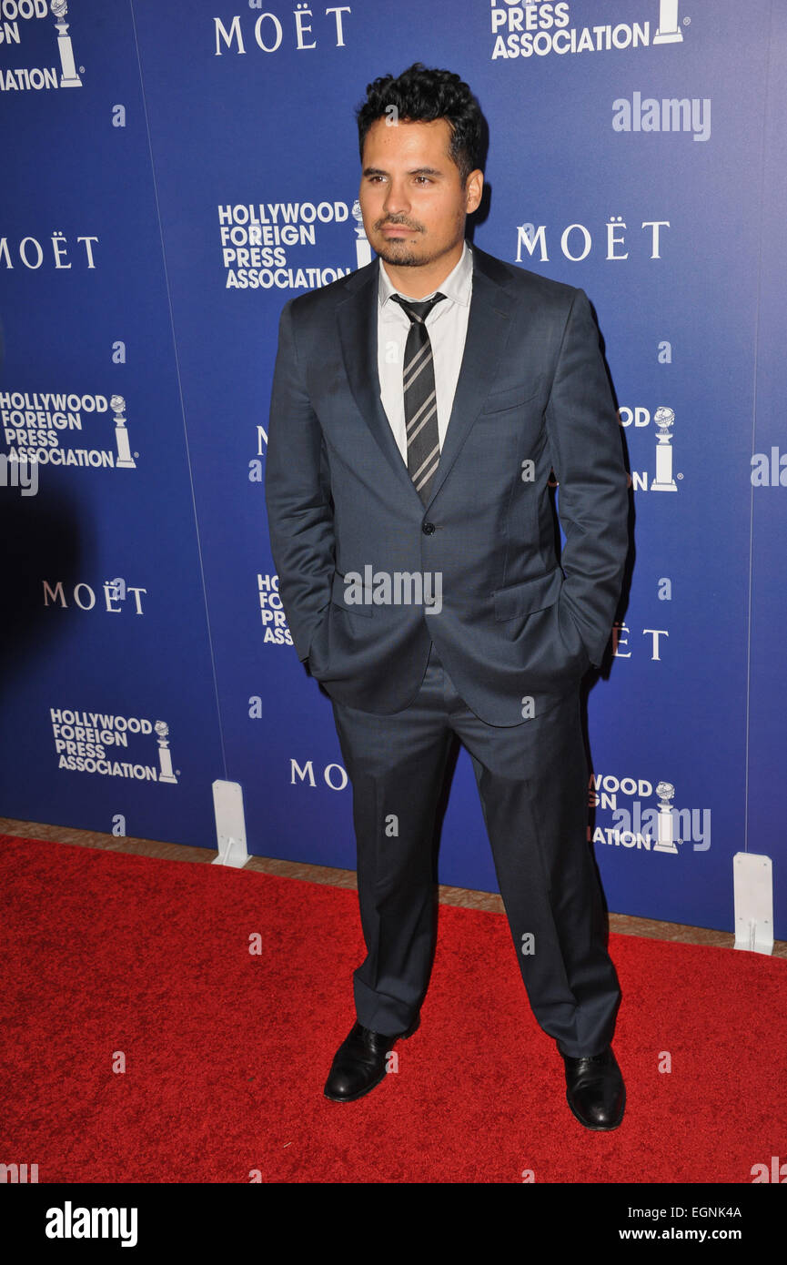 BEVERLY HILLS, CA - AUGUST 14, 2014: Actor Michael Peña at the ...