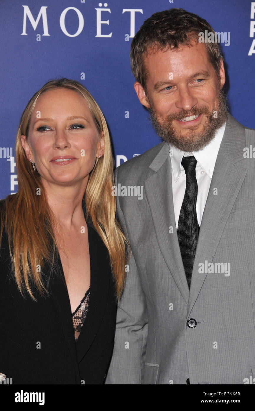 BEVERLY HILLS, CA - AUGUST 14, 2014: Anne Heche & boyfriend James ...