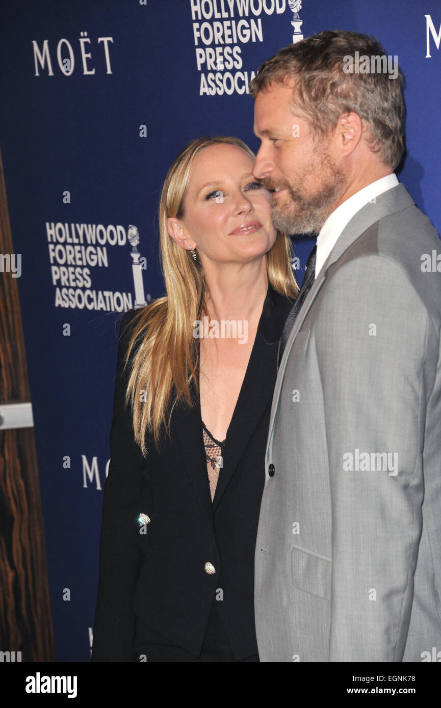 BEVERLY HILLS, CA - AUGUST 14, 2014: Anne Heche & boyfriend James ...