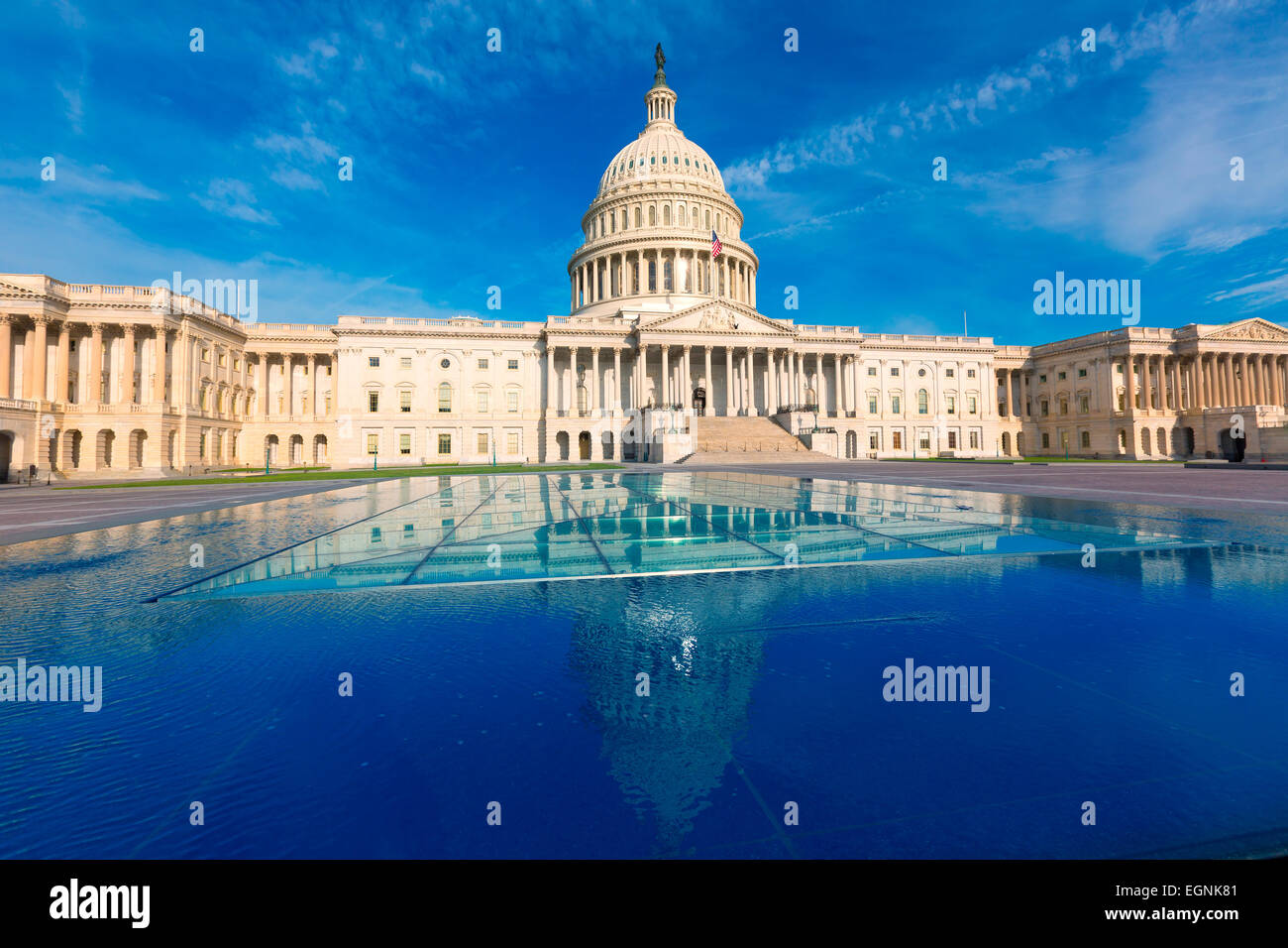 Capitol building Washington DC eastern facade USA US congress Stock ...
