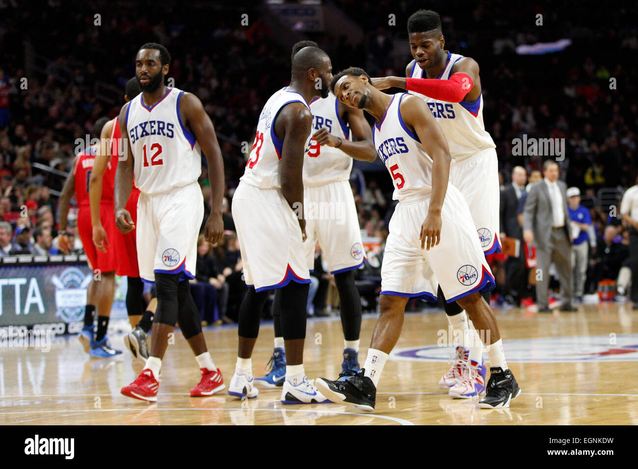 February 27, 2015: Philadelphia 76ers guard Ish Smith gets ...