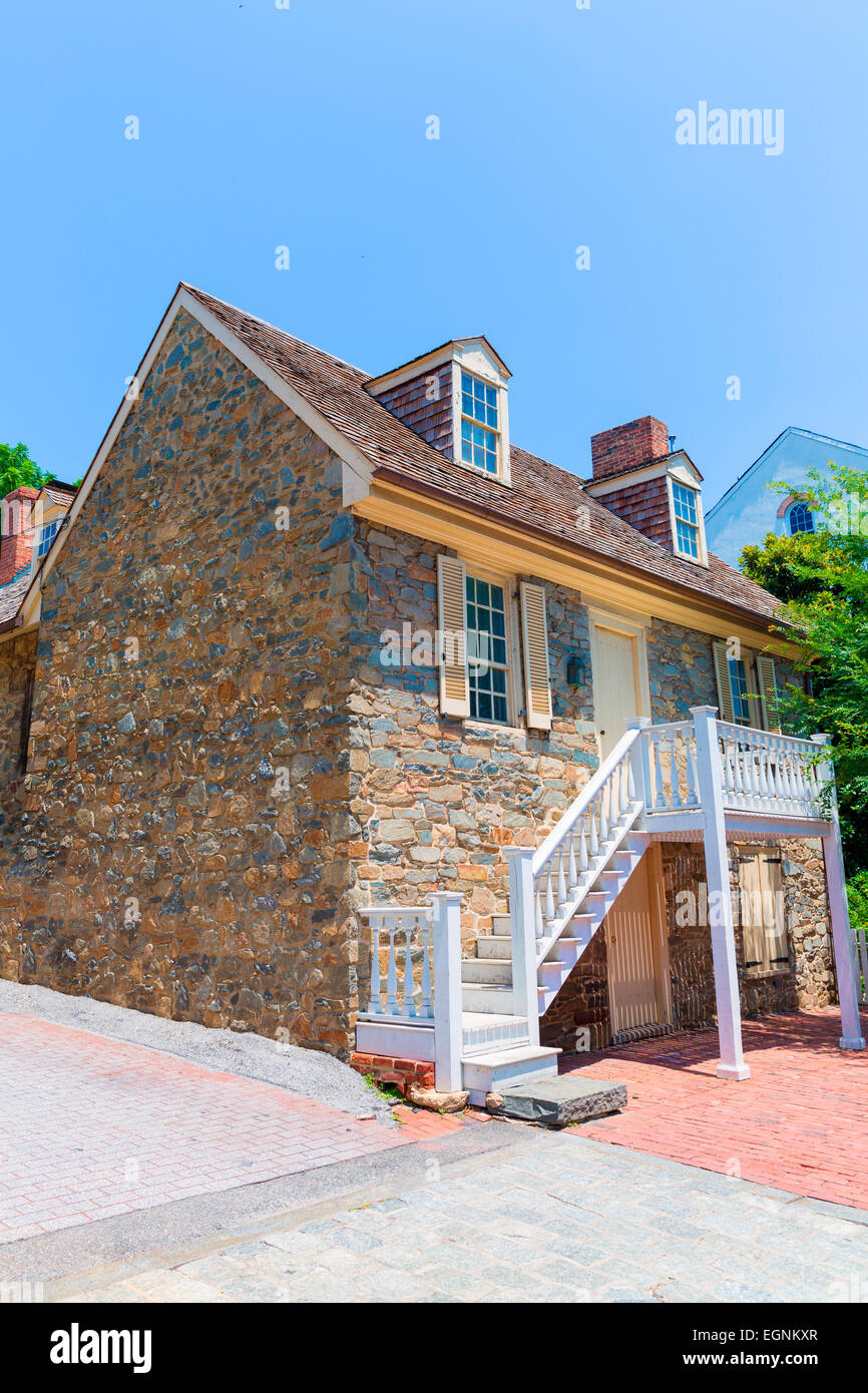 Old stone house washington dc hi-res stock photography and images - Alamy