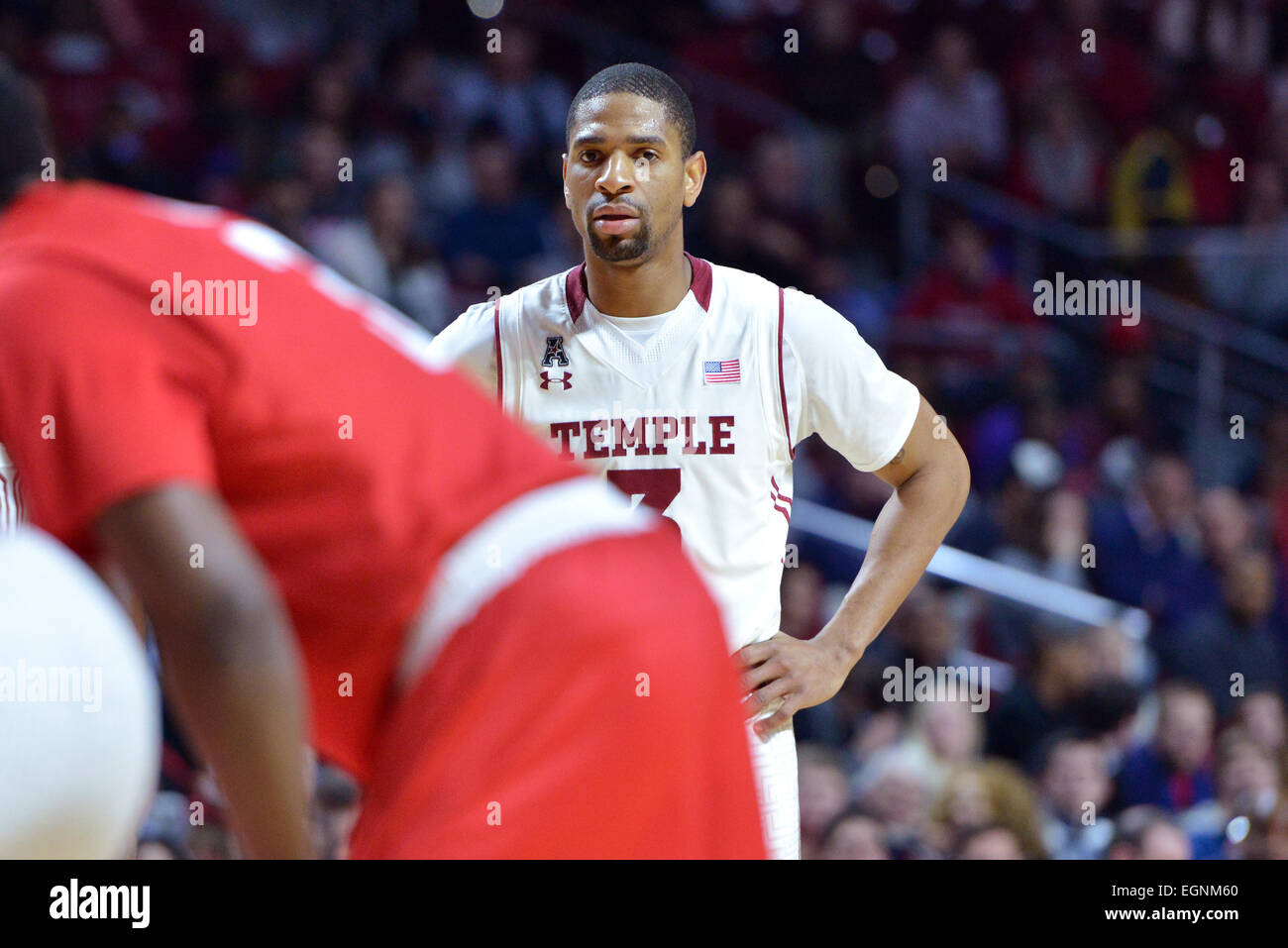 Philadelphia, PA, US. 26th Feb, 2015. Temple Owls guard JESSE MORGAN (3 ...
