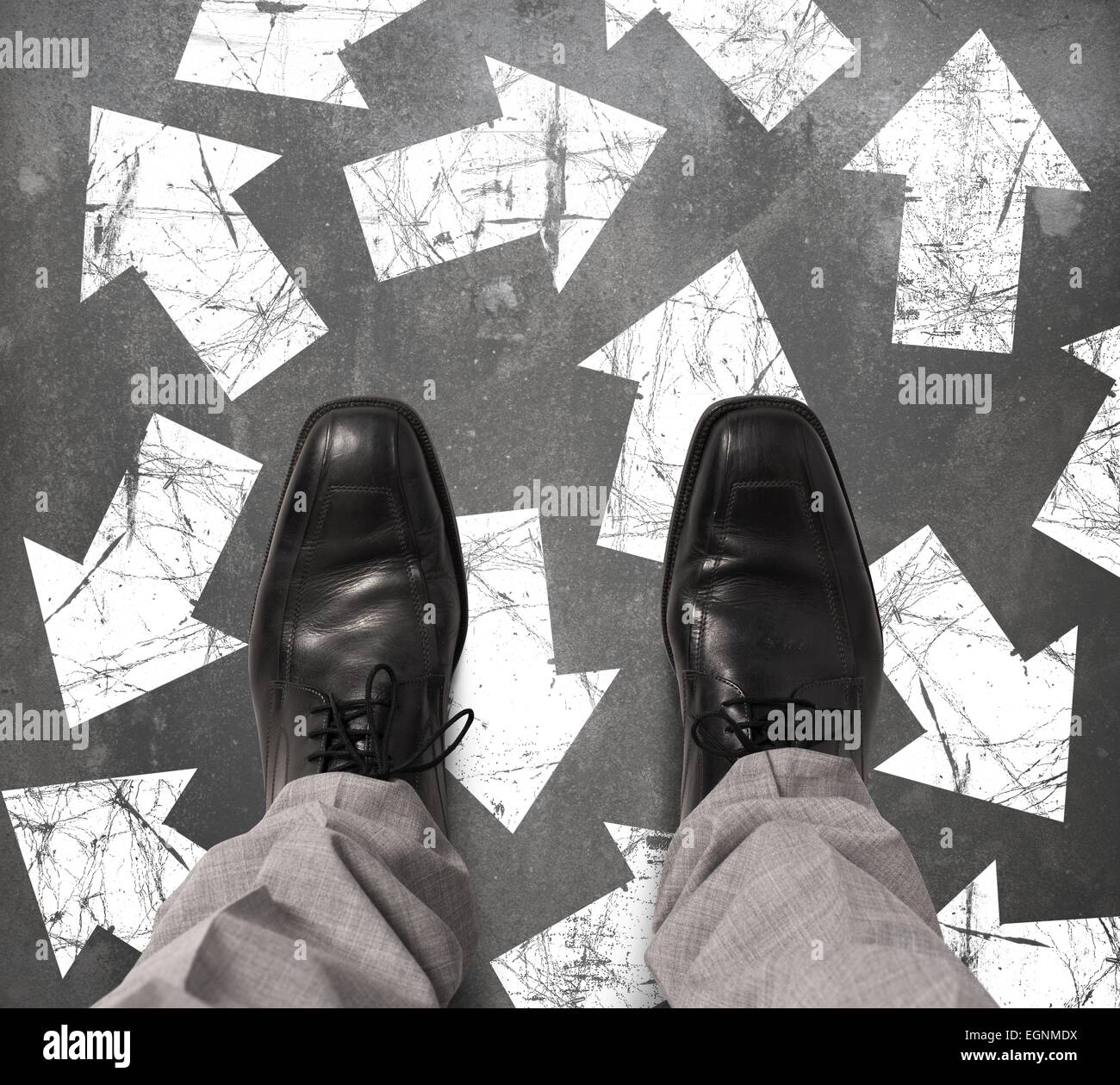 Businessman following leader hi-res stock photography and images - Alamy