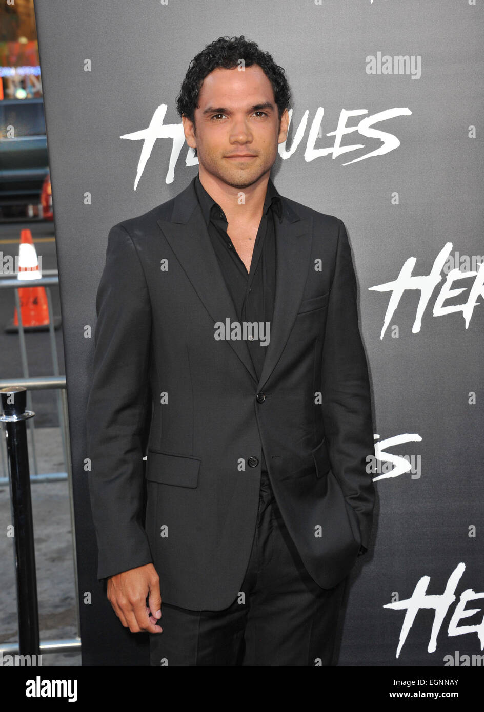 LOS ANGELES, CA - JULY 23, 2014: Reece Ritchie at the premiere of his ...