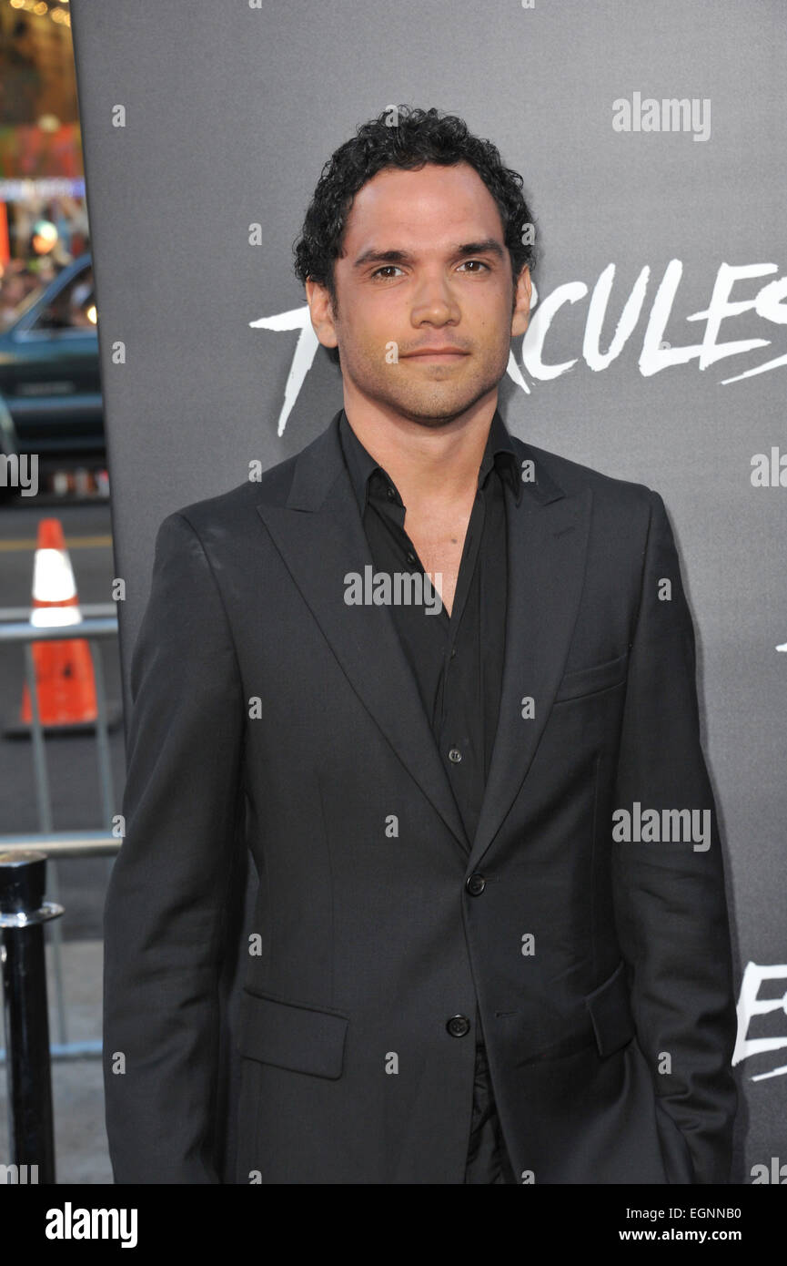 LOS ANGELES, CA - JULY 23, 2014: Reece Ritchie at the premiere of his ...