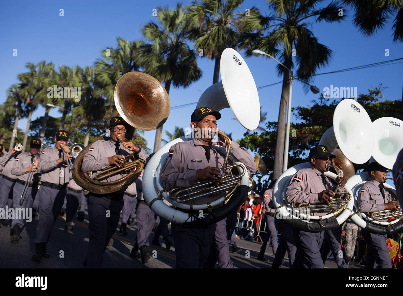Santo Domingo, Dominican Republic. 27th Feb, 2015. Members of the music ...