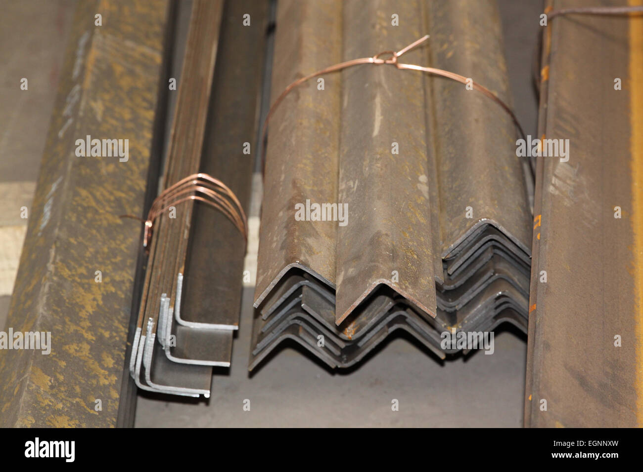 Metal profiles angle foundation for building structures, steel Stock ...