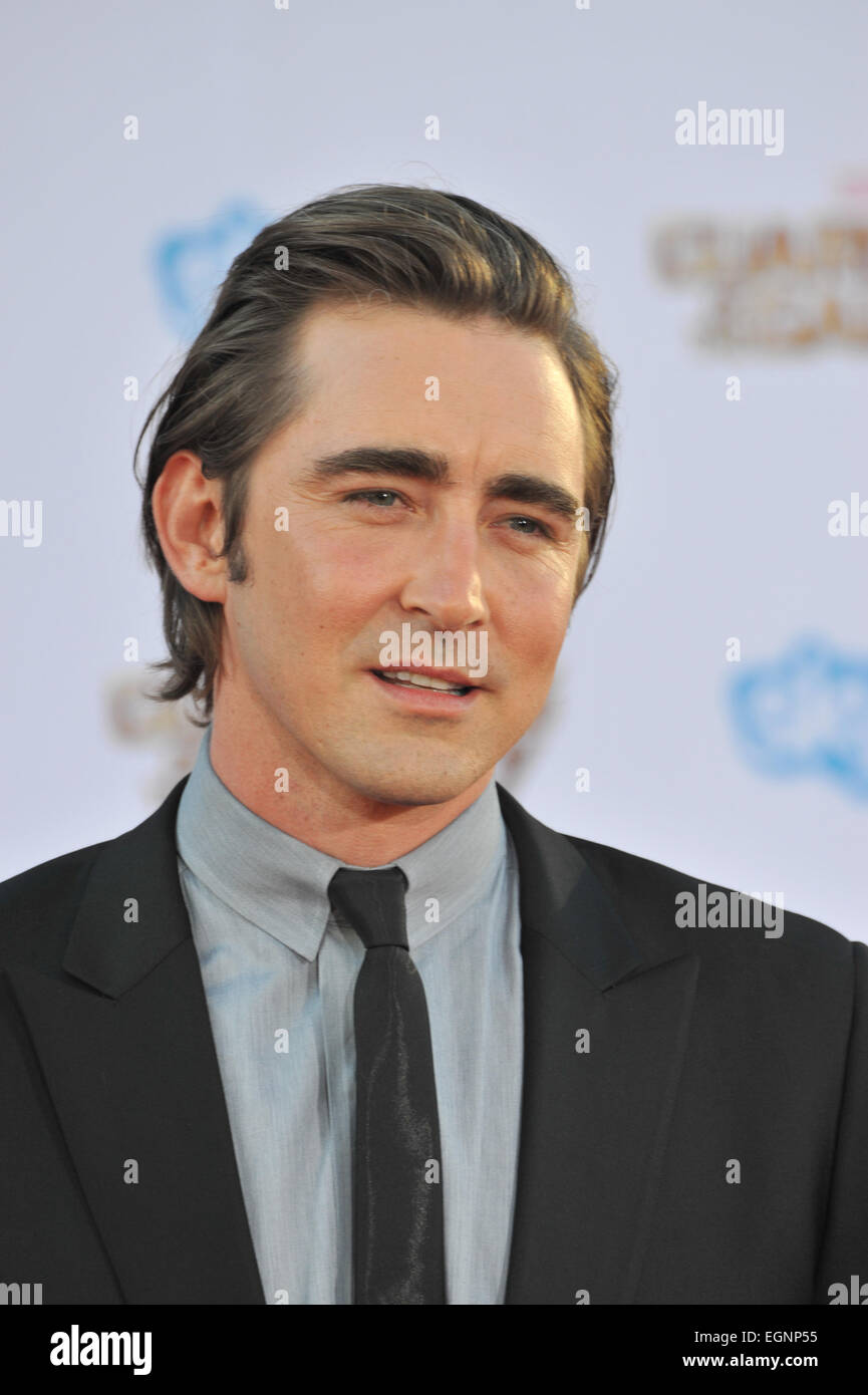 LOS ANGELES, CA - JULY 21, 2014: Lee Pace at the world premiere of his ...