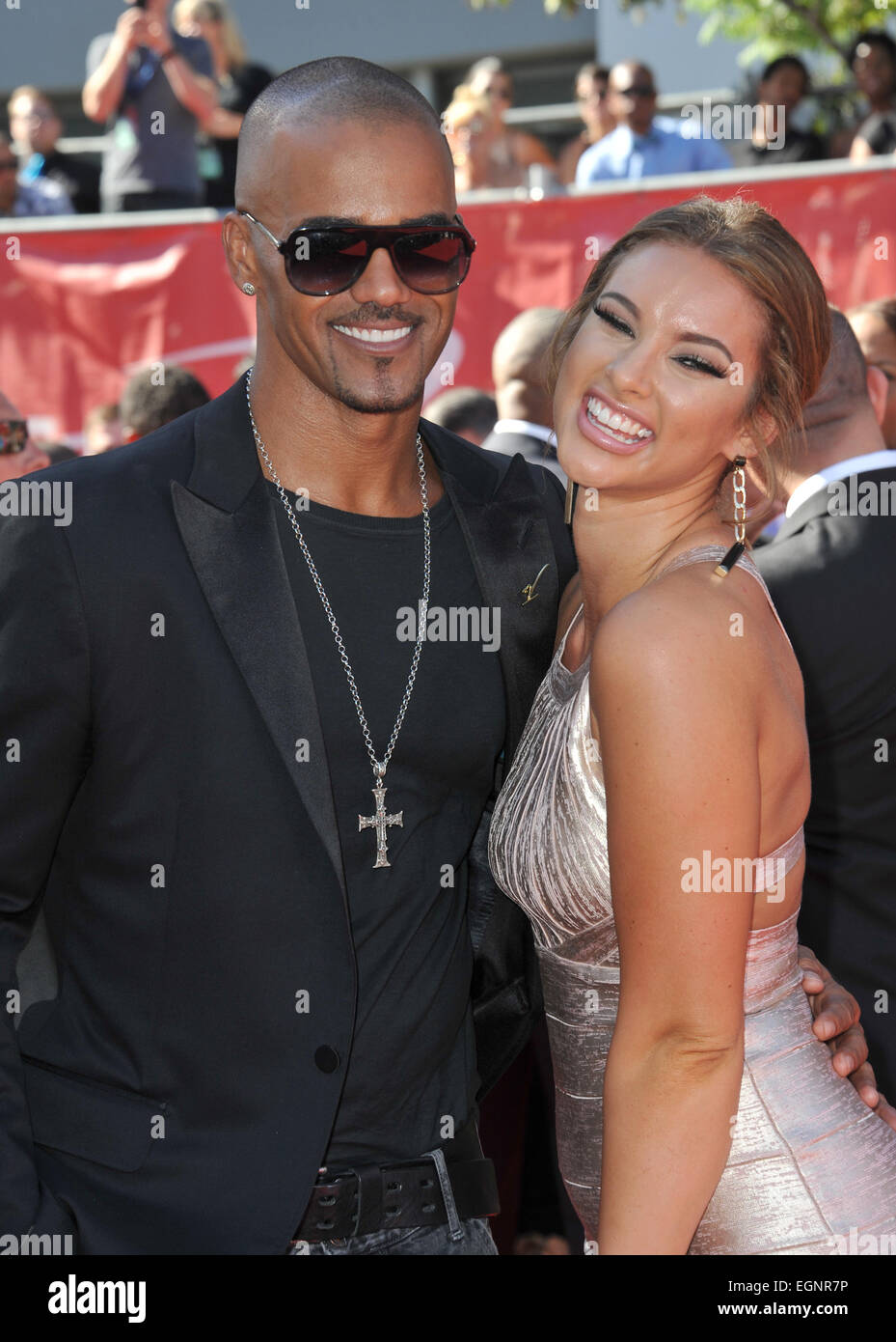 LOS ANGELES, CA - JULY 16, 2014: Actor Shemar Moore at the 2014 ESPY ...