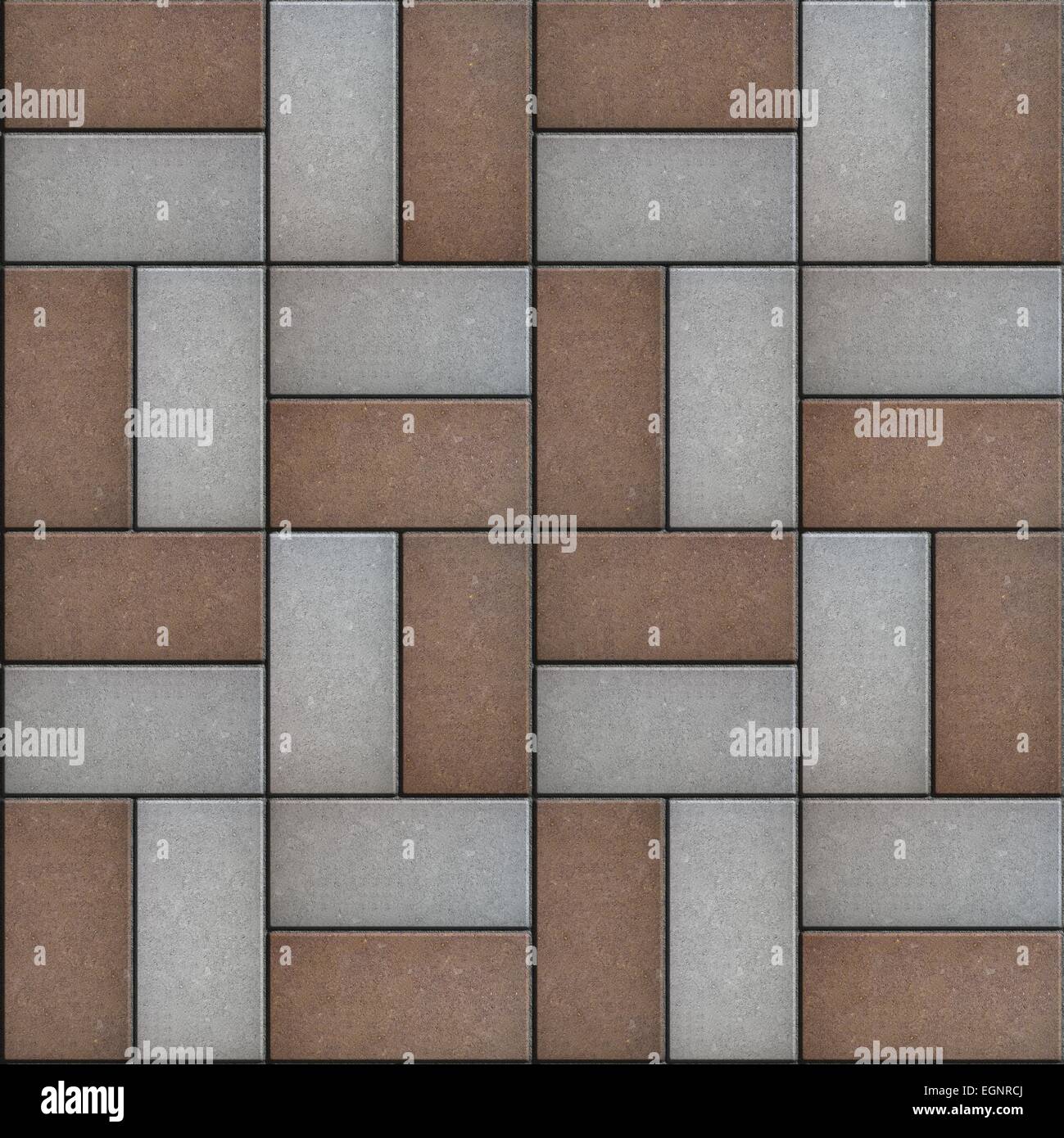 Rectangular Paving Slabs Laid as Decorative. Seamless Texture Stock ...