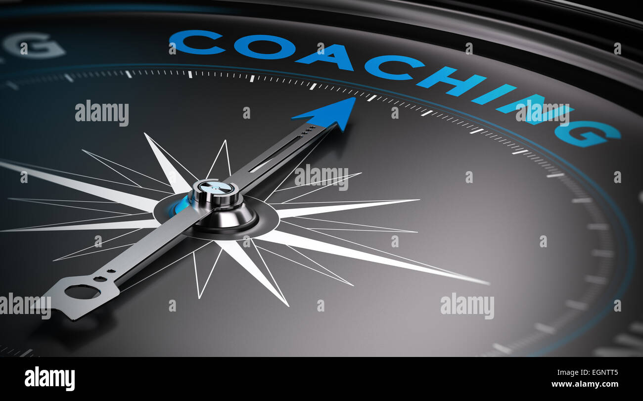 Attain personal goals, personal trainer concept. Conceptual Compass ...