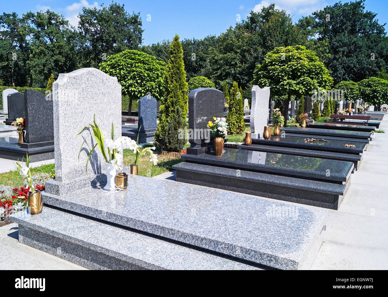 High angle view tombstone in hi-res stock photography and images - Alamy