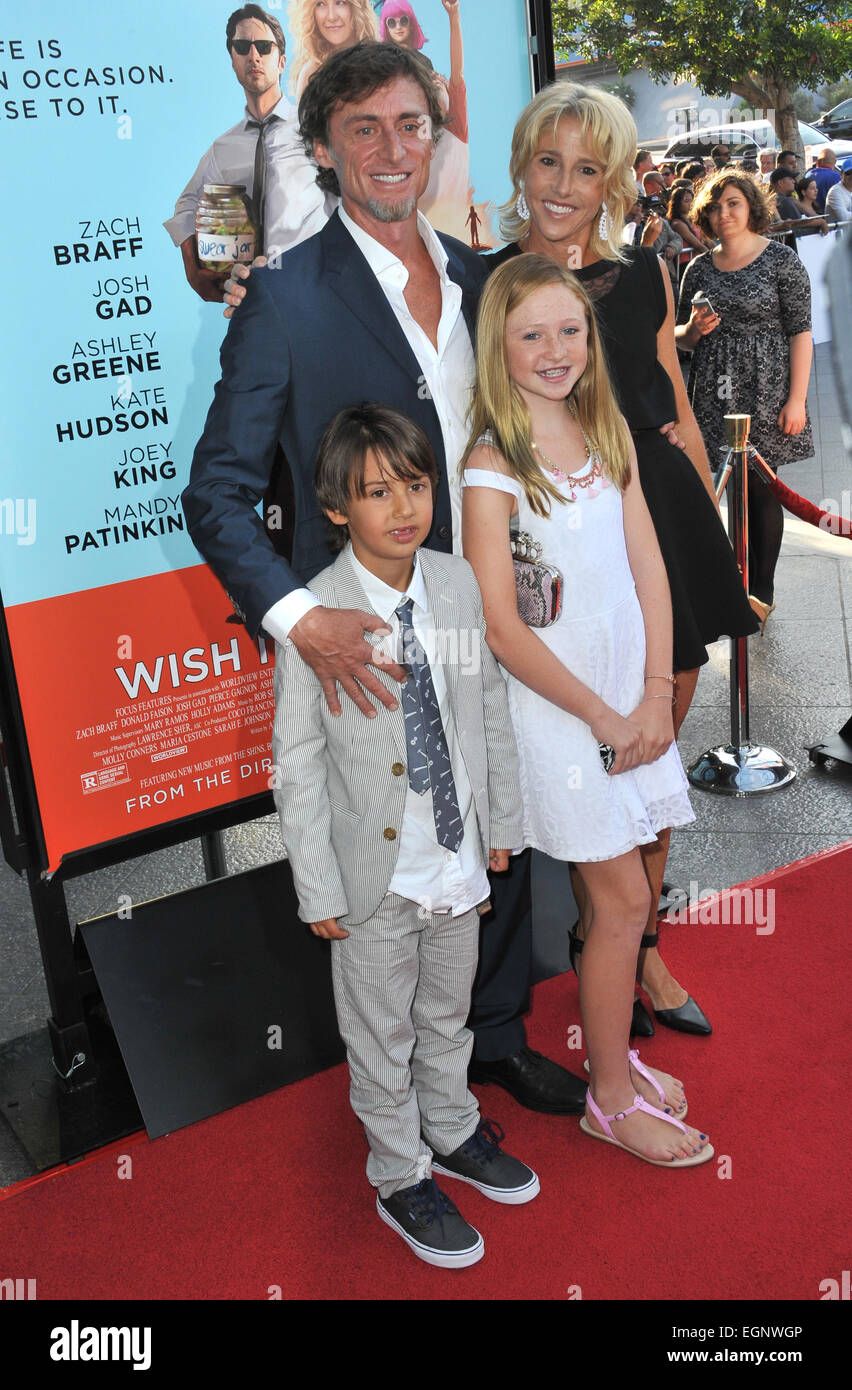 LOS ANGELES, CA - JUNE 23, 2014: Adam J. Braff & family at the Los ...