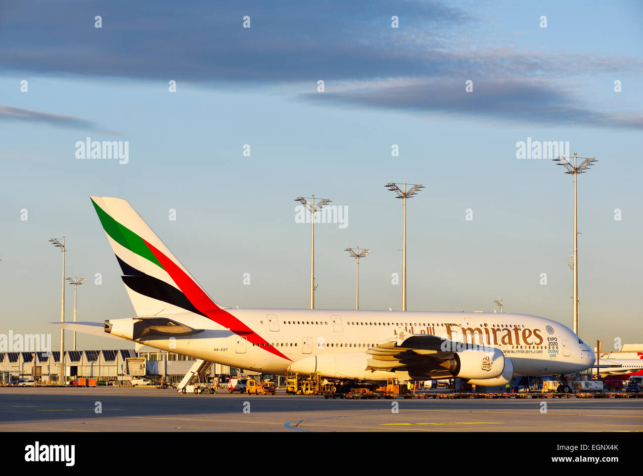emirates, airlines, airways, airbus, a 380, aircraft Stock Photo - Alamy
