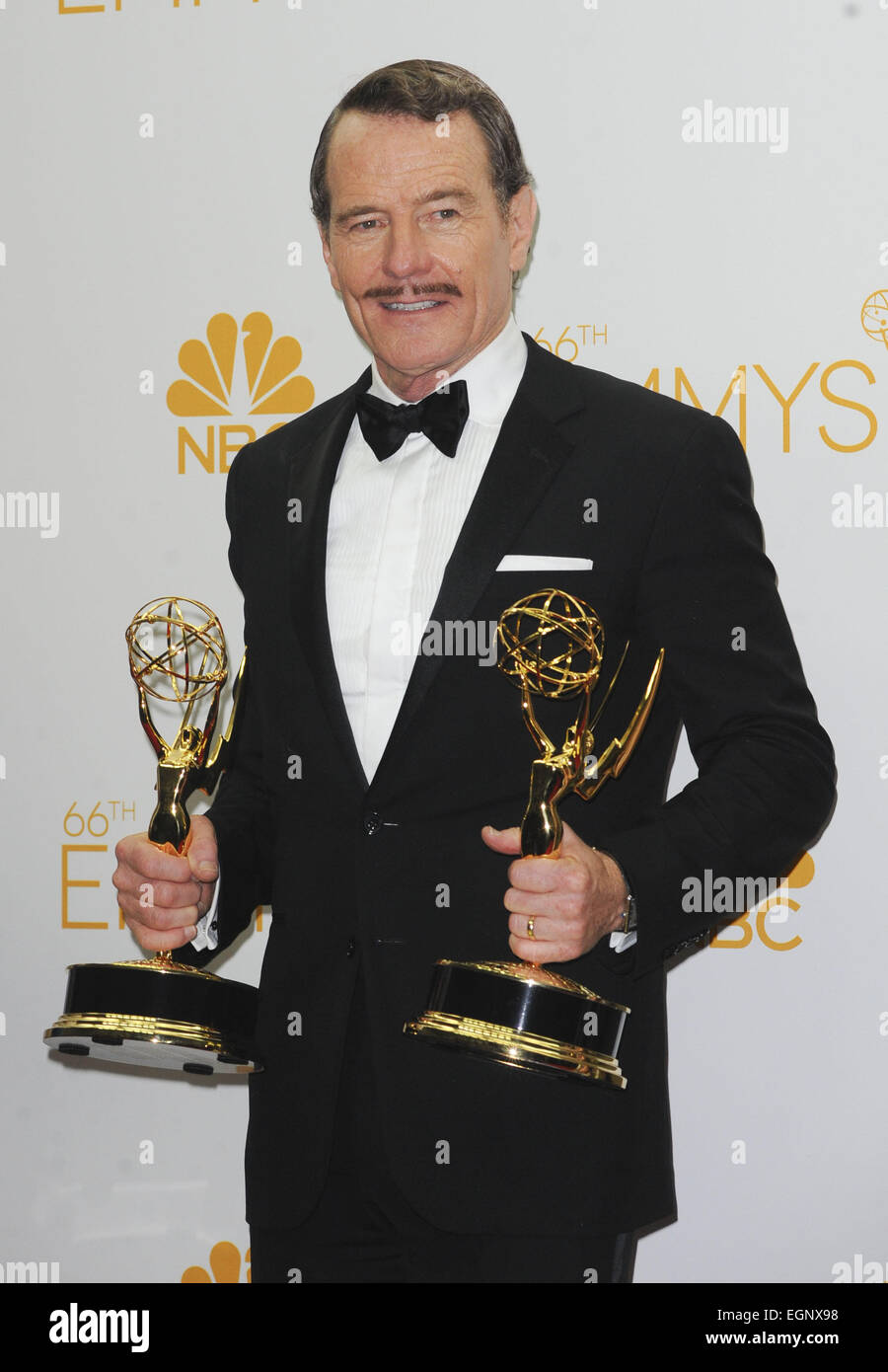 66th Annual Primetime Emmy Awards Press Room Featuring: Bryan Cranston ...