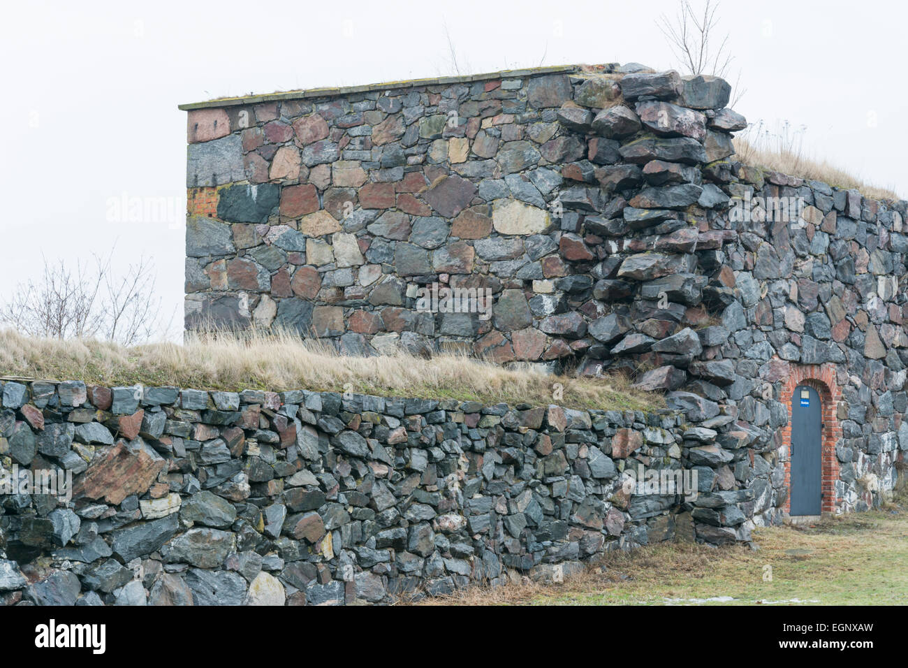 Stone walls of Suomenlinna Fortress in Helsinki Finland Stock Photo - Alamy