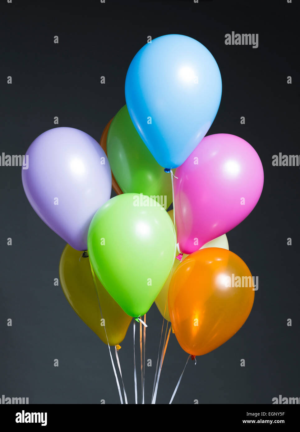 Balloons and background on strings hi-res stock photography and images ...