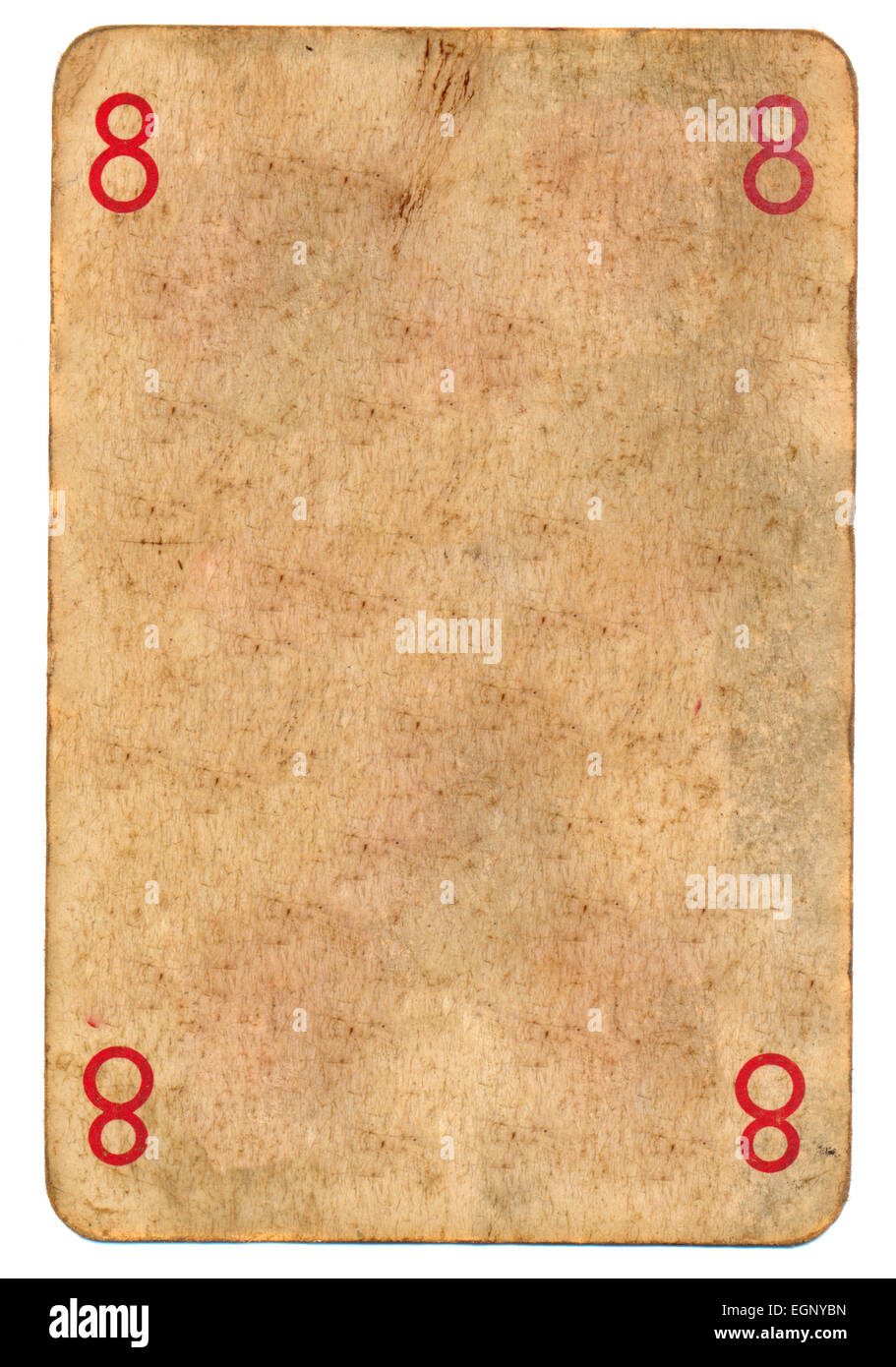 old used dirty empty playing card paper background isolated on white ...