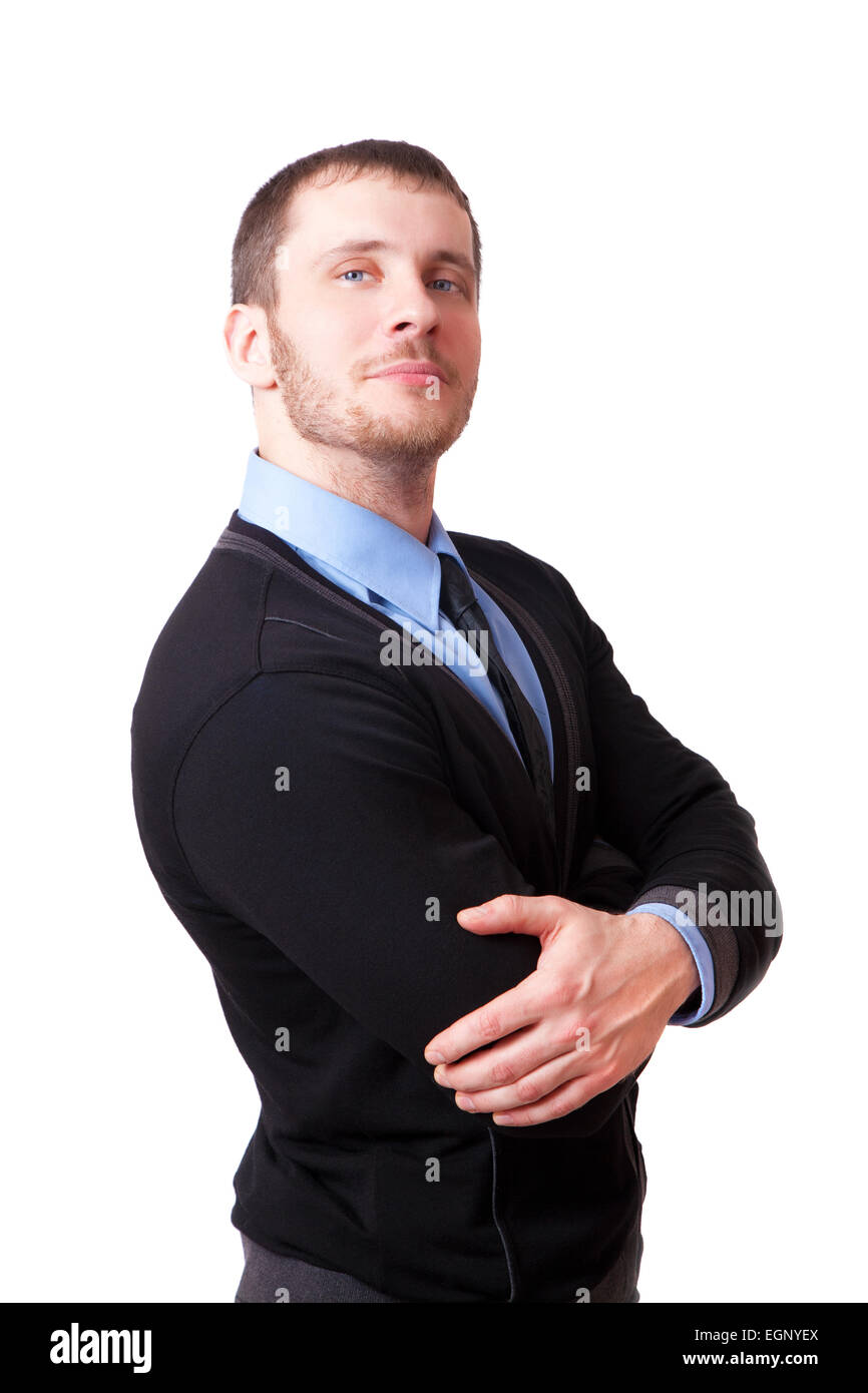 Attractive man looking at the camera Stock Photo - Alamy