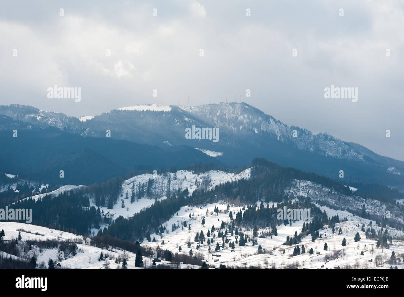 Rarau mountain in the winter Stock Photo - Alamy