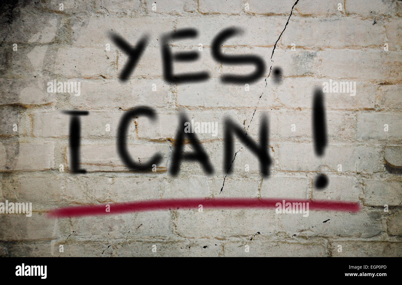 Yes I Can Concept Stock Photo - Alamy