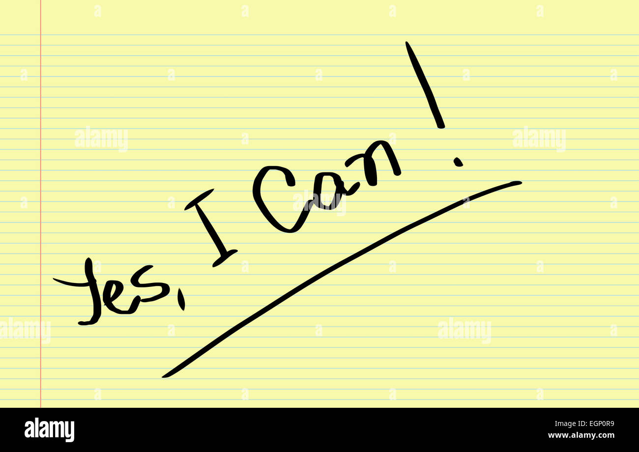 Yes I Can Concept Stock Photo - Alamy
