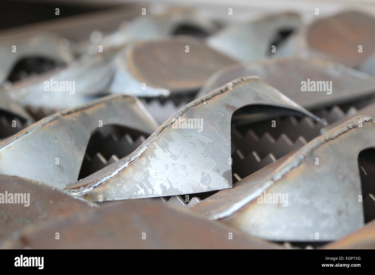 shaped lattice of metal as an element of metal Stock Photo - Alamy