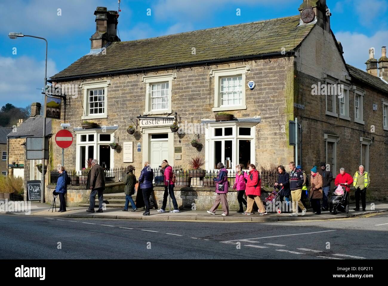 The castle inn,Bakewell,Derbyshire,Peak District,England UK Stock Photo ...