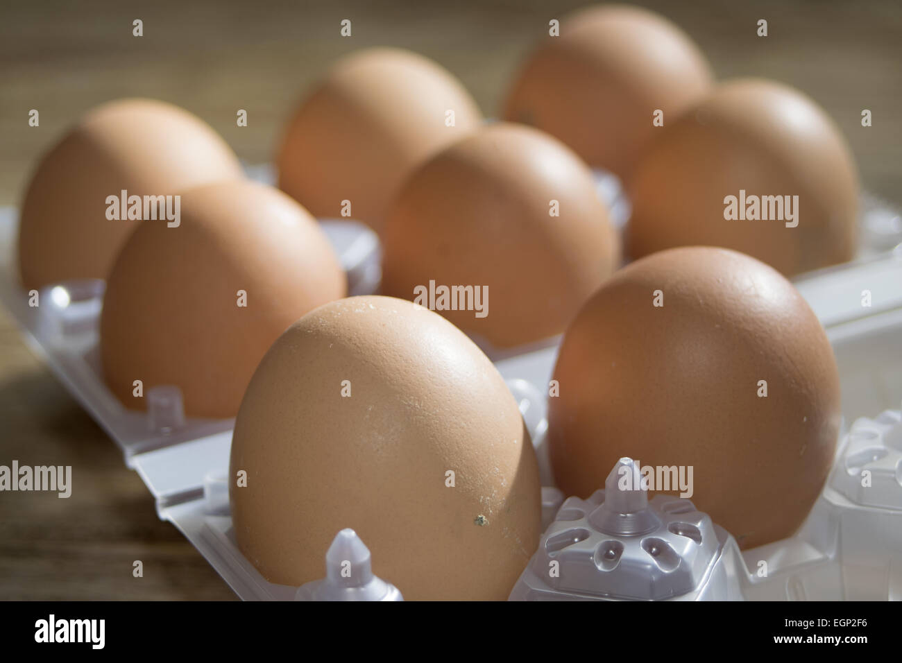 a box of fresh eggs of farm Stock Photo - Alamy