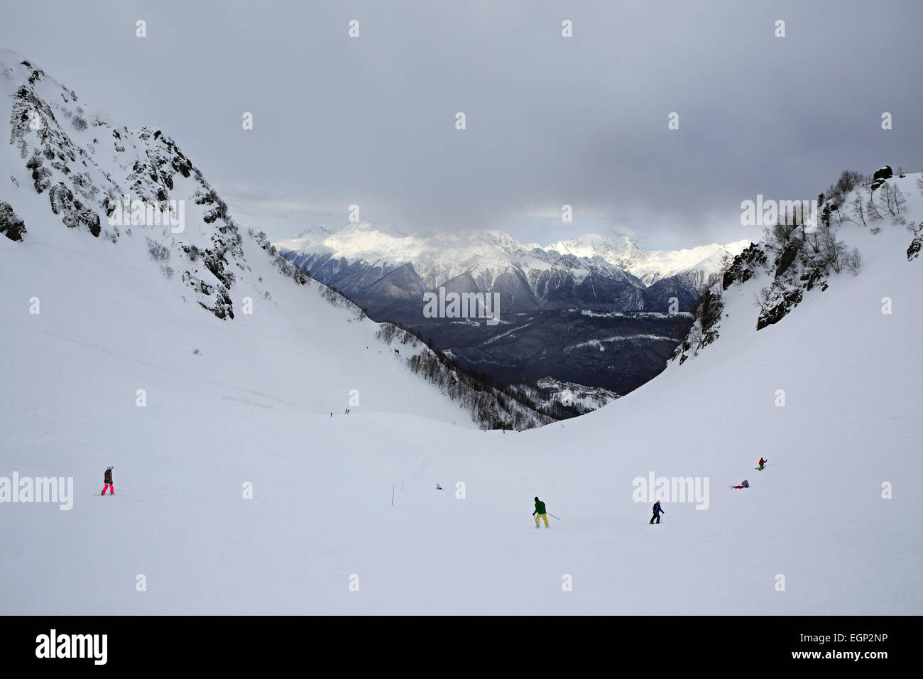 Rosa Khutor Alpine Ski Resort Stock Photo - Alamy