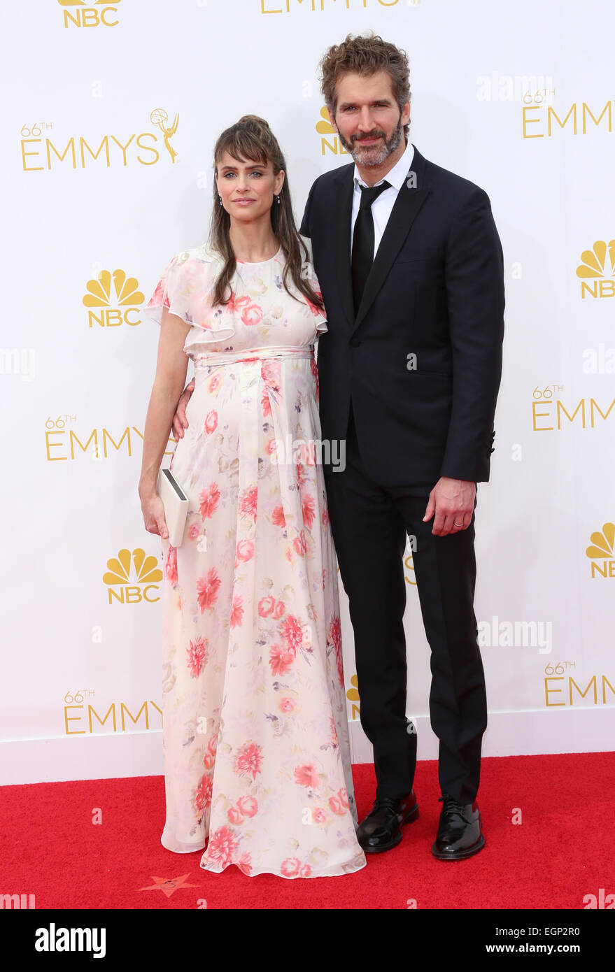 66th Annual Primetime Emmy Awards - Arrivals Featuring: Amanda Peet ...