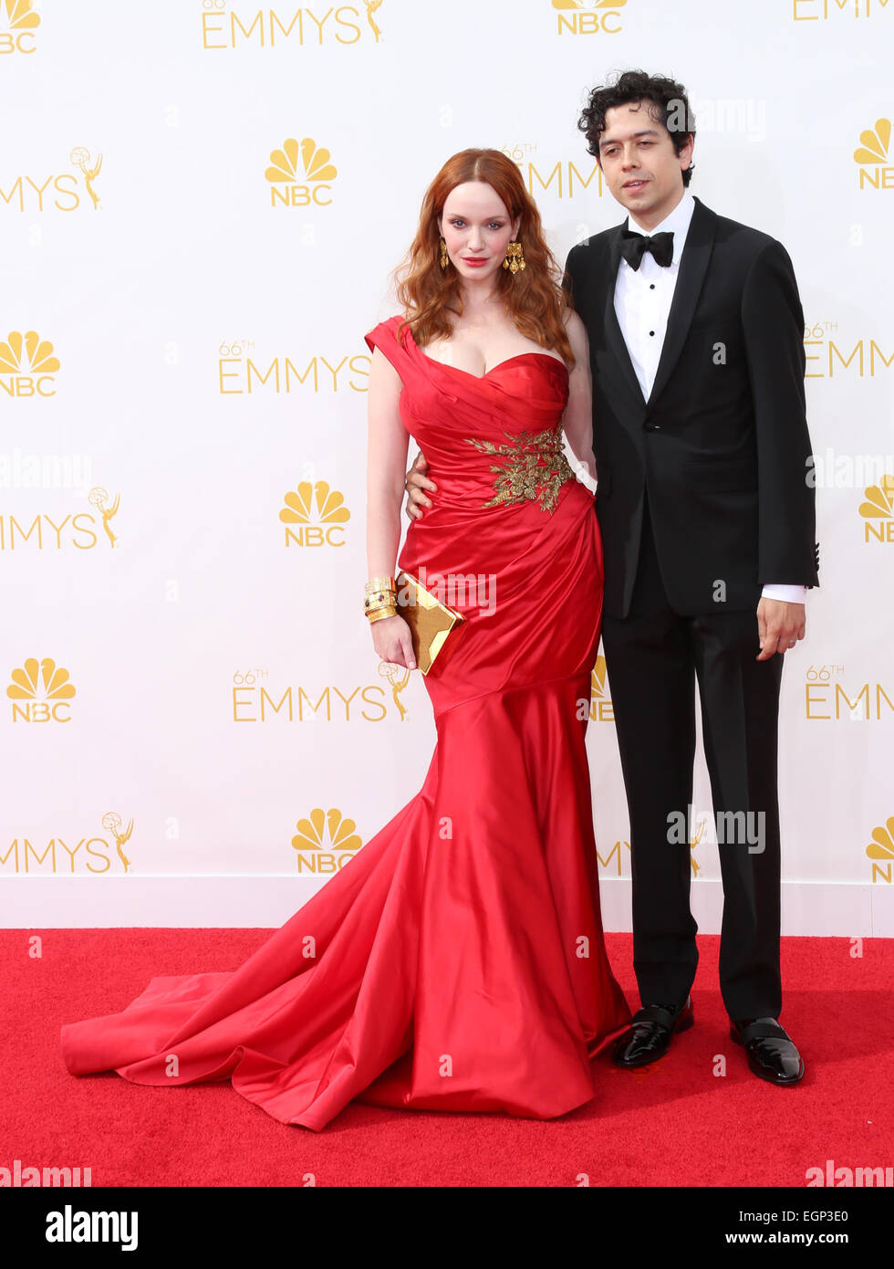 66th Primetime Emmy Awards - Arrivals Featuring: Christina Hendricks ...