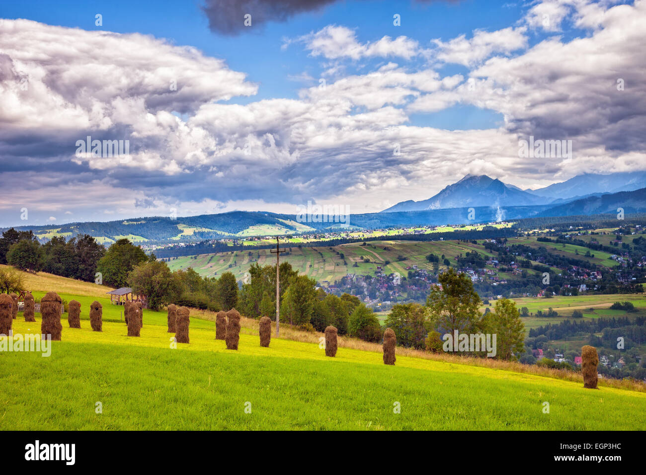 A view of rural landscape in Tatra Mountains, Poland Stock Photo - Alamy