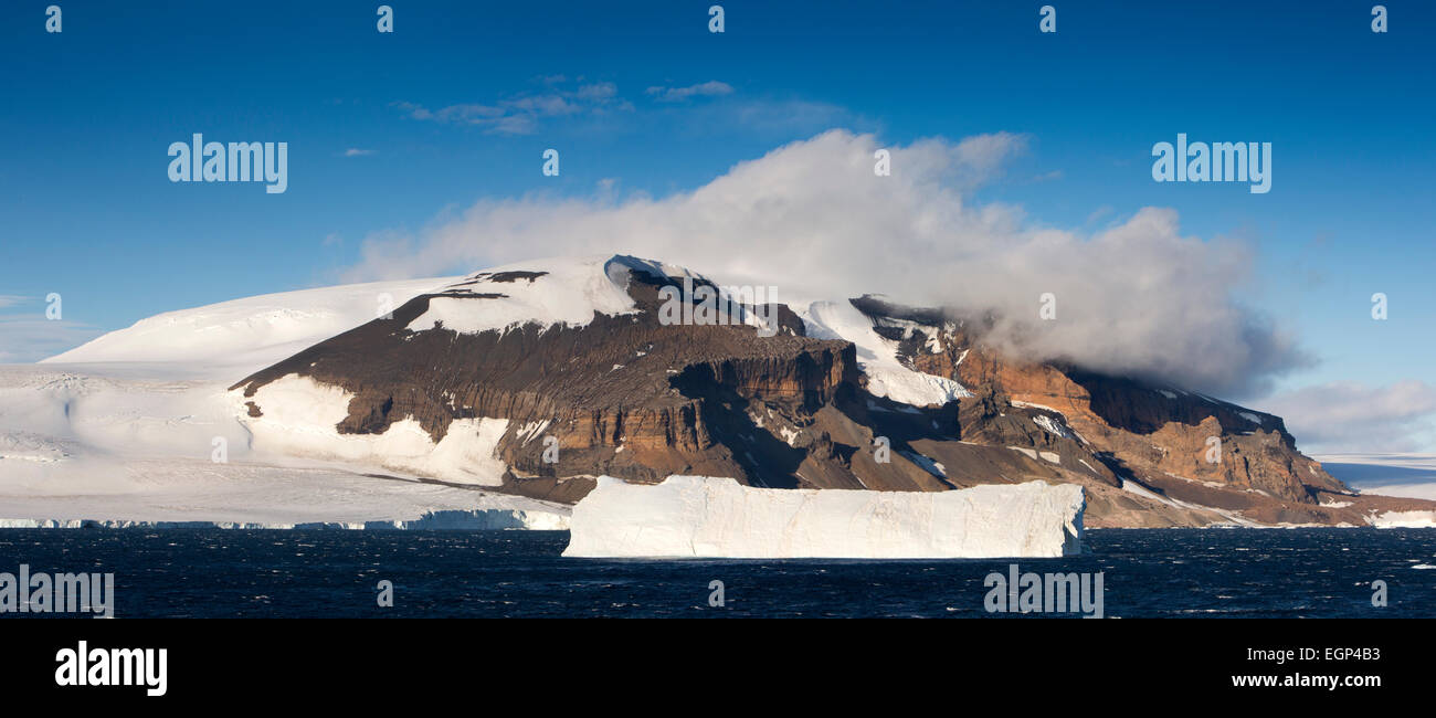Antarctica, Antarctic Sound, tabular iceberg passing Brown Bluff Stock ...