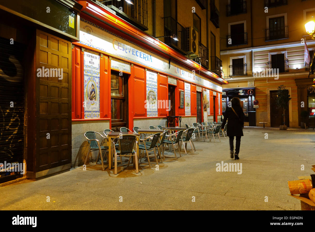 Bar of typical cafe madrid hi-res stock photography and images - Alamy