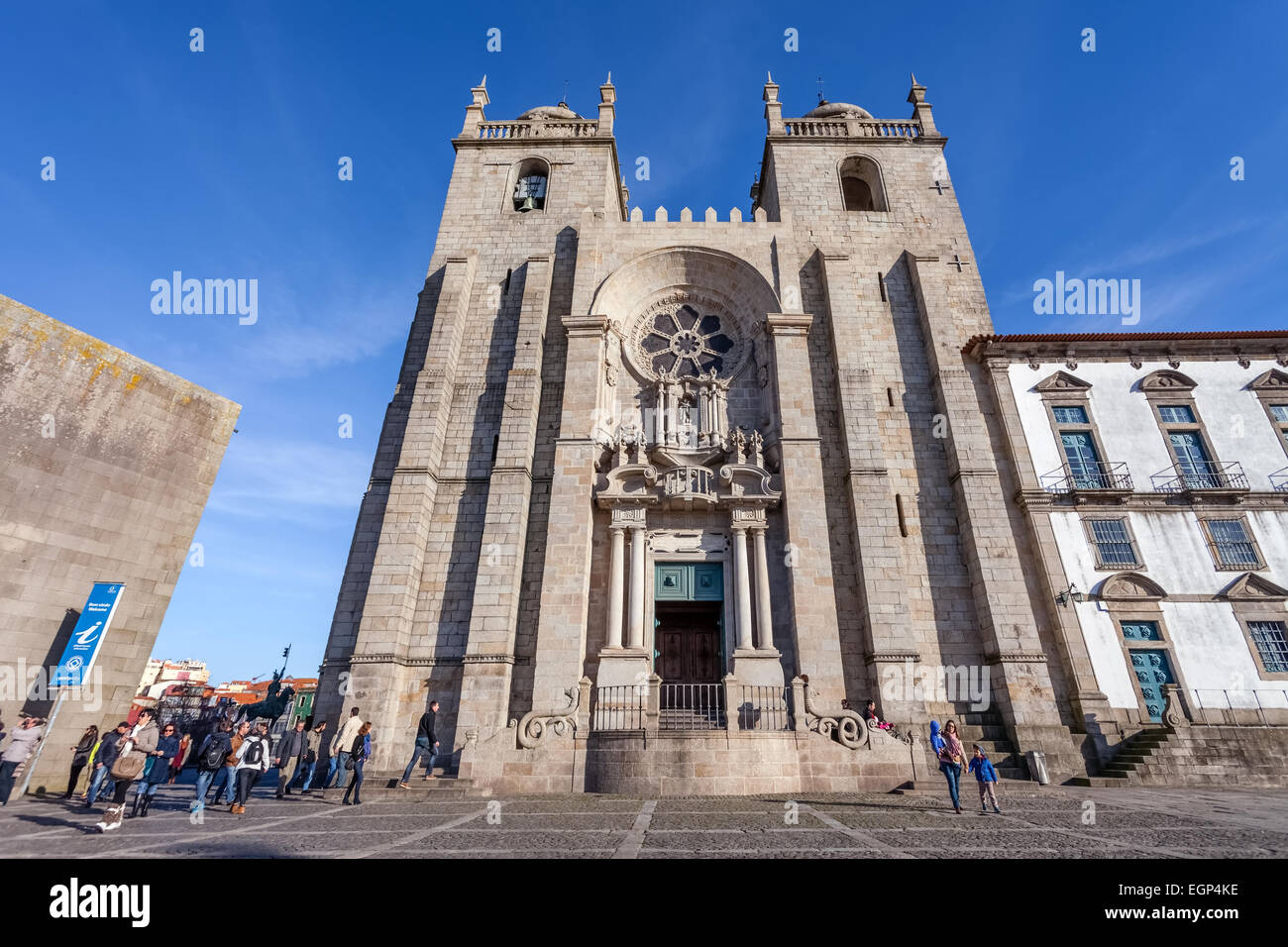 Porto, Portugal. Porto Cathedral or Se Catedral do Porto. Romanesque ...
