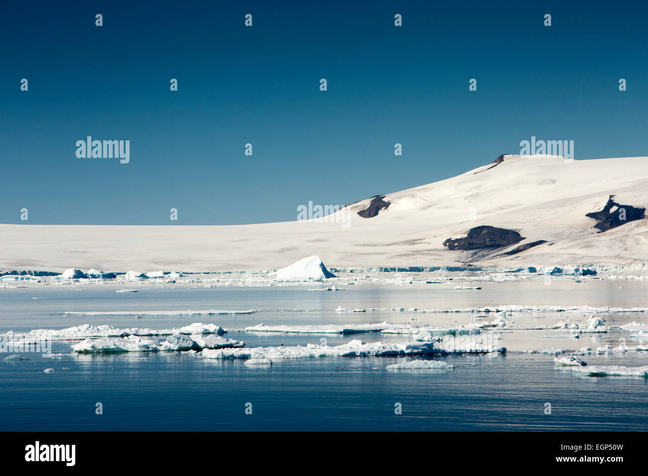 Antarctica, Weddell Sea, floating pack ice off antarctic continent ...