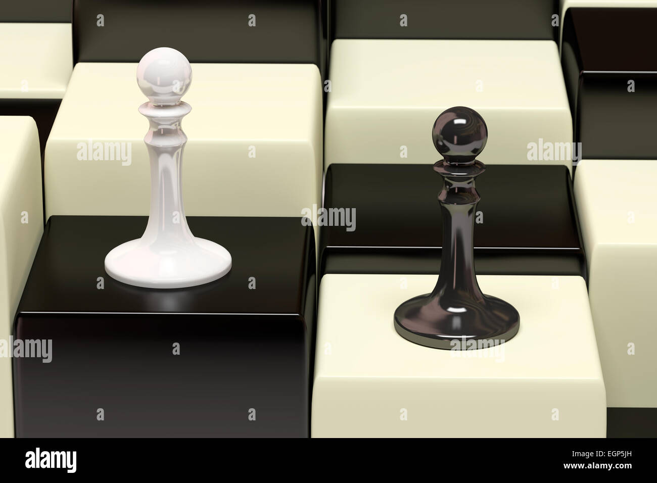 3d rendering of pawn chess Stock Photo - Alamy